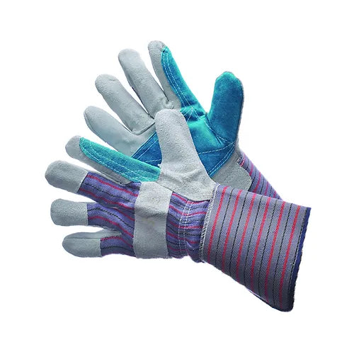 MG-GLOVES Premium Joint Leather Double Palm with 4 1/2" Cuff 30-3111P ...