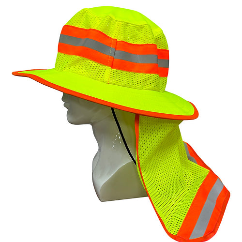 Hi-Vis Sun Hat Green 98-003G | GloveSaver.com
