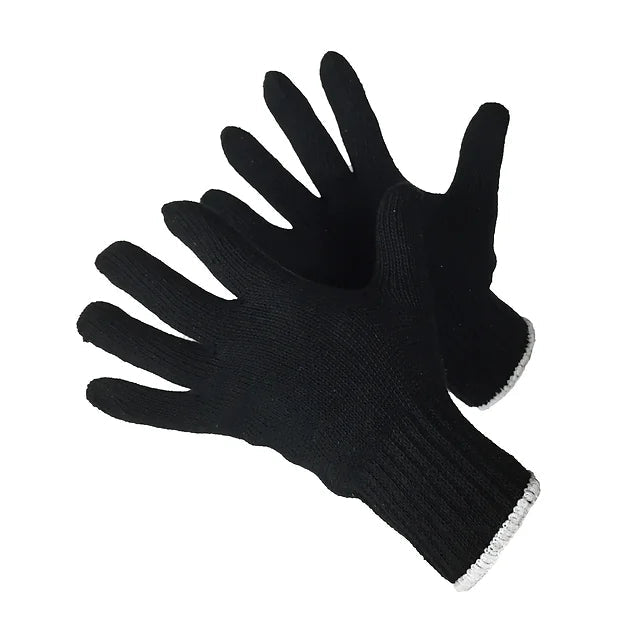 MG-GLOVES Black 600G String Knit 50-1600BK – GloveSaver.com